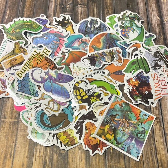 N/A | Design | 5for Wings Of Fire Vibrant Dragon Kidfriendly Stickers ...